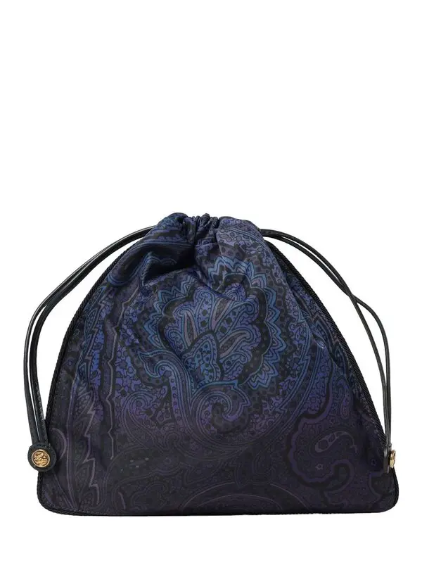 Etro Mini Nylon Bucket Bag - Blue