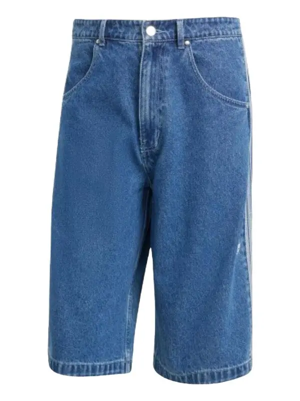 Adidas Adicolor Denim Firebird Shorts - Blue