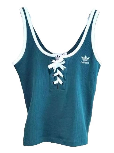 Adidas Laced Tank Top Asia Sizing - Teal
