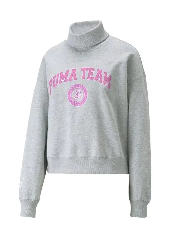 PUMA Team Sweatshirt - Grey/pink