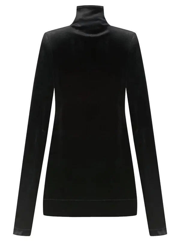 ÚCHÈ Velvet Mini Dress - Black