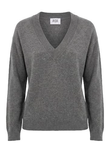 Alpha Studio Sweater Size Cashmere - Grey