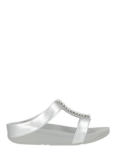 Fitflop Sandals Size Synthetic Material - Silver