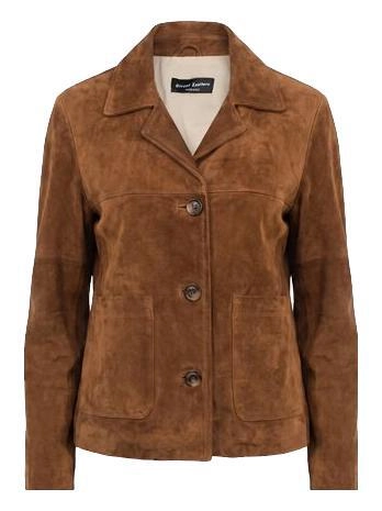 STREET LEATHERS Jacket Camel Size Leather - Beige