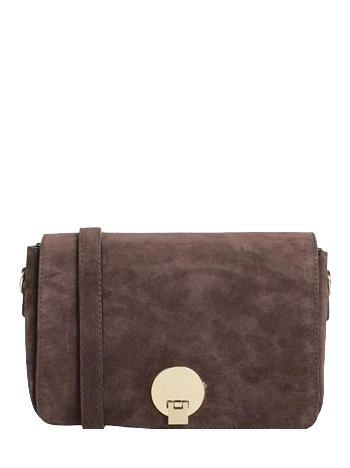 LAURA DI MAGGIO Suede Cross-body Bag - Brown
