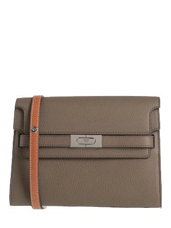Tory Burch Leather Cross Body Bag - Grey