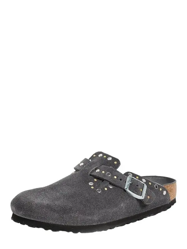 BIRKENSTOCK Boston Rivets Tonal Clogs - Charcoal