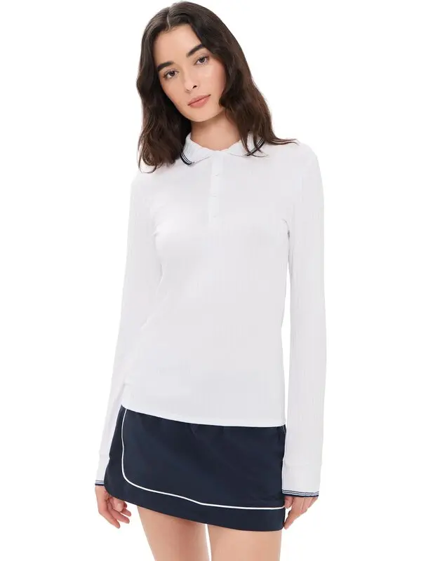 Rlx Ralph Lauren Ribbed Polo Shirt - White