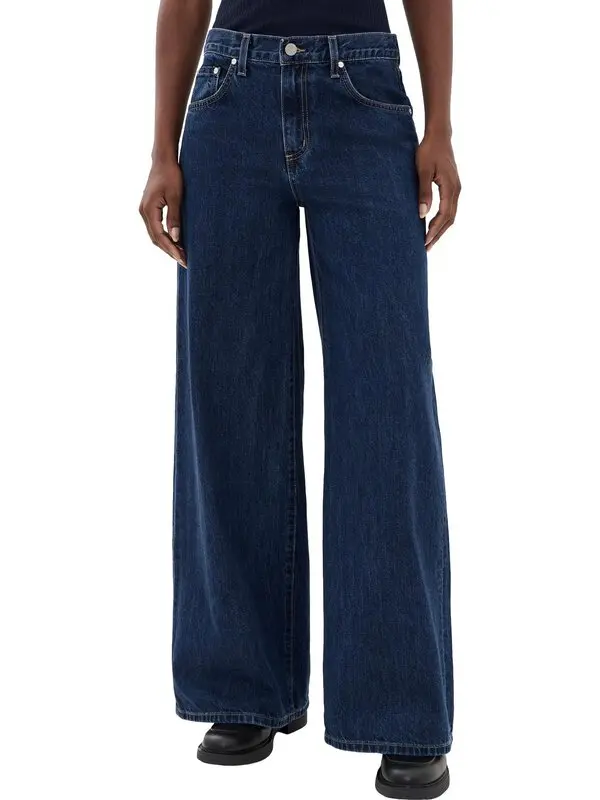TWP Wide Leg Jeans - Dark Stone