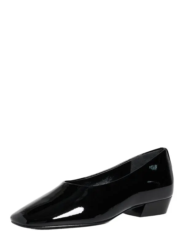 Rag & Bone Poppi Leather Ballet Heels - Blkpt