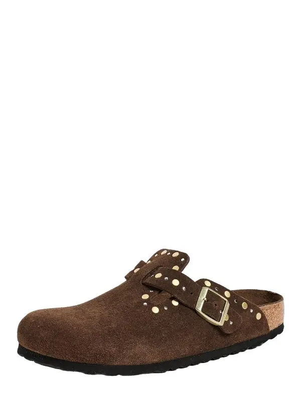 BIRKENSTOCK Boston Rivets Tonal Clogs - Carafe