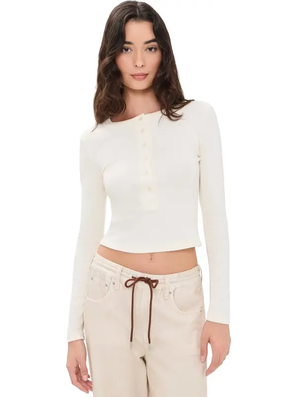 Z Supply All In Henley Top - Sandstone