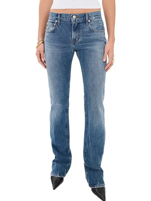 Eterne Low Bootcut Jeans - Medium Indigo