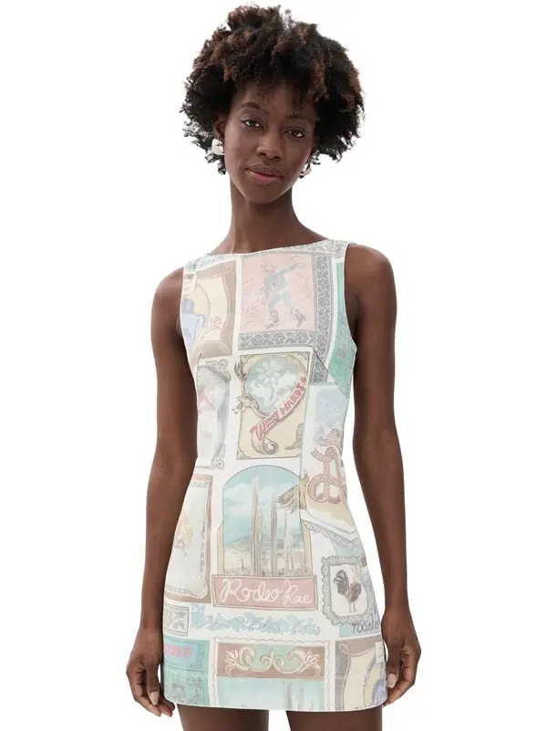ALEMAIS Andie Denim Mini Dress - Multi
