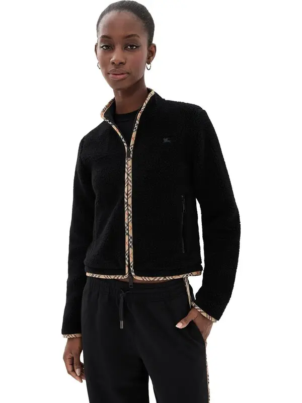 Burberry Felicia Fleece Zip - Black