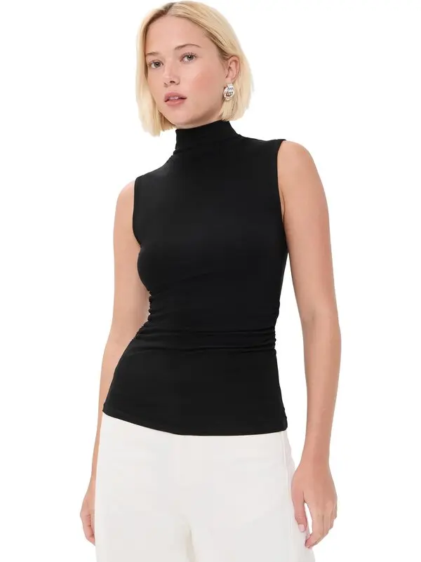 Z Supply Silva High Neck Tank Top - Black