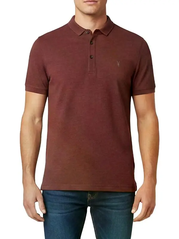 ALLSAINTS Ramskull Polo Shirt - Red