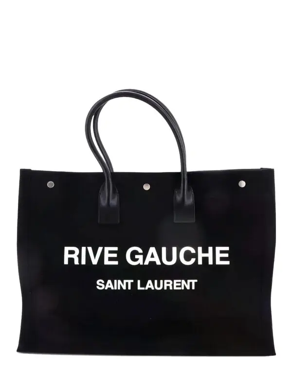 Saint Laurent Rive Gauche Shopper Tote Bag - Black