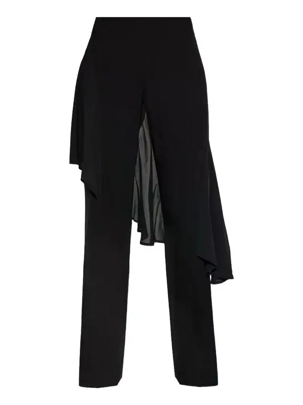 AVAVAV Asymmetrical Draped Trousers - Black