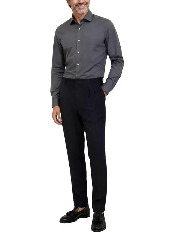 FRANZESE COLLECTION Rolls Royce Long-sleeve Cotton Shirt - Grey