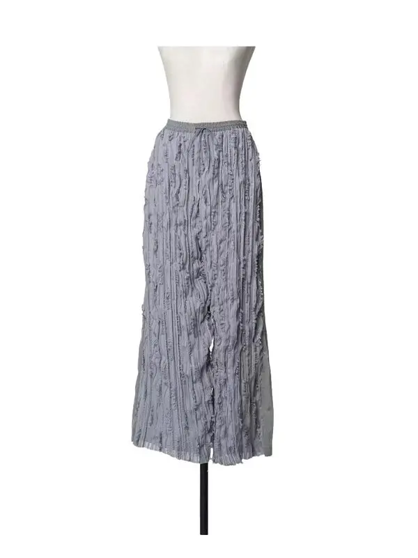 MULLER OF YOSHIOKUBO Ruffled Trousers - Grey