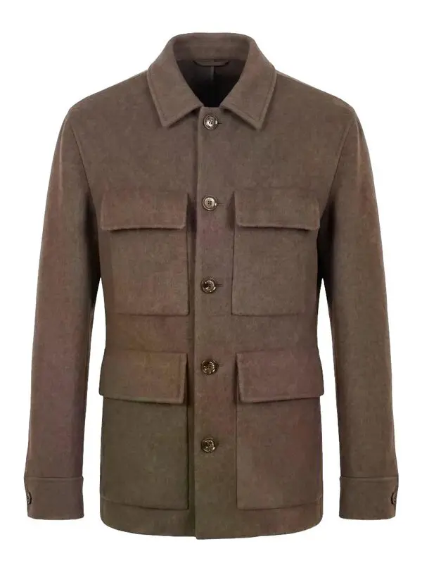 MONTECORE Four-pocket Shirt Jacket - Brown