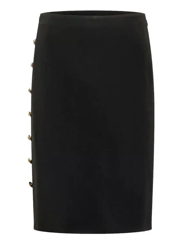 Versace Medusa '95 Button-embellished Skirt - Black