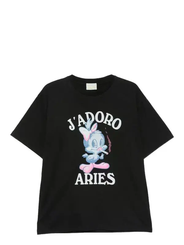 Aries Graphic-print T-shirt - Black