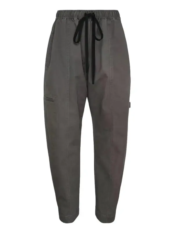 LEE MATHEWS Drawstring-waist Cargo Pants - Grey