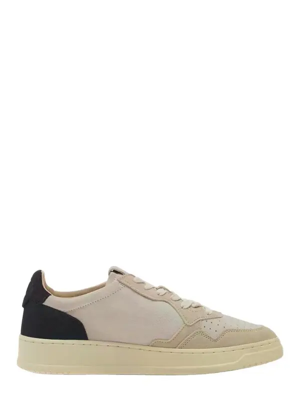 AUTRY Medalist Low Tricolor Sneakers In Suede - Neutrals