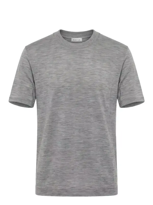 XACUS Crew-neck Wool T-shirt - Grey