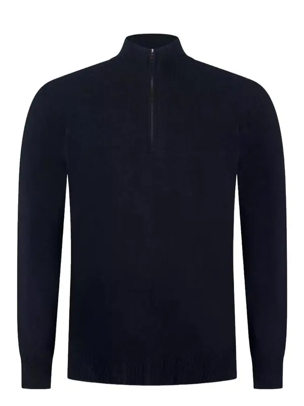 Kiton Quarter-zip Sweater - Blue