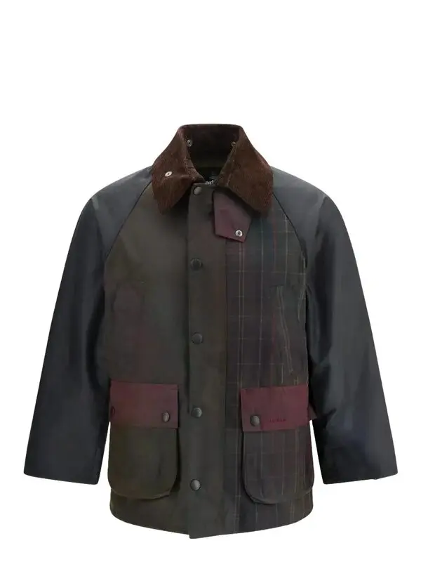 Barbour Patchwork Oversized Bedale Waxed Jacket - Brown