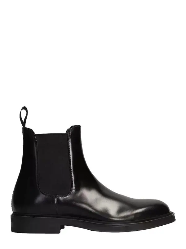 GREEN GEORGE Chelsea Leather Boots - Black
