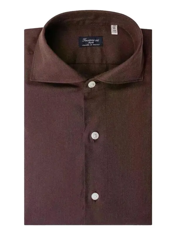 FINAMORE 1925 Eduardo Shirt - Brown