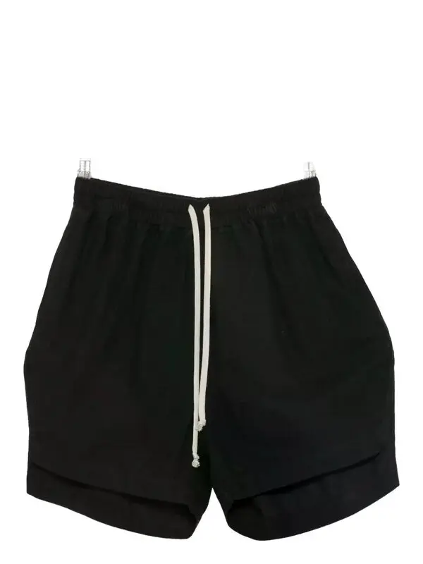 Rick Owens Drawstring Layered-hem Shorts - Black