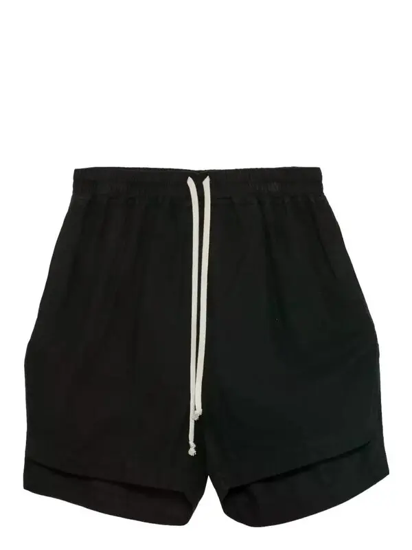 Rick Owens Layered-hem Drawstring Shorts - Black