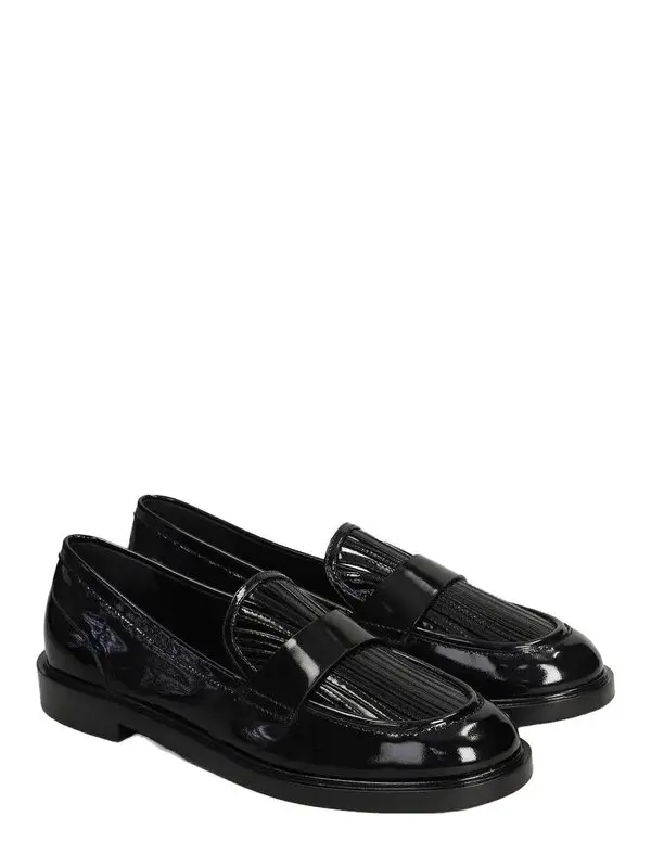 ALEVI MILANO Riley 20 Patent-leather Loafers - Black