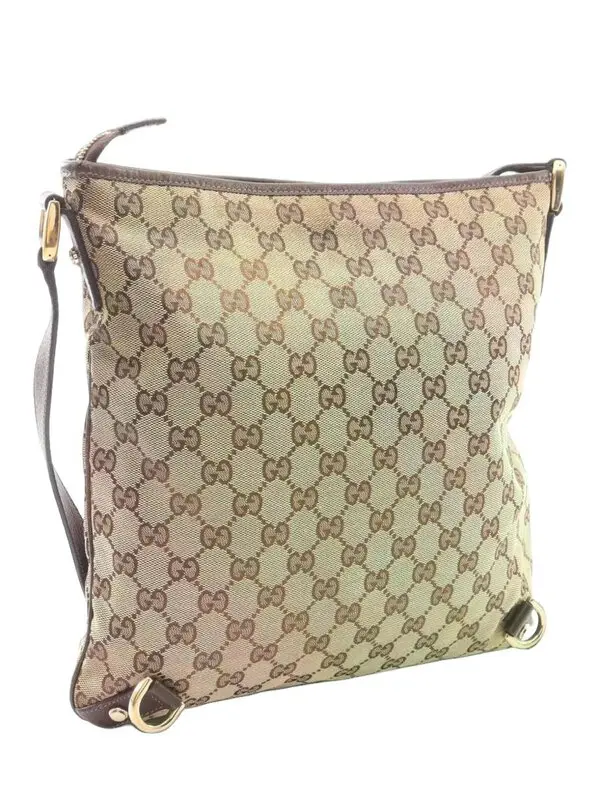Gucci 2000s Abbey Gg Canvas Shoulder Bag - Neutrals