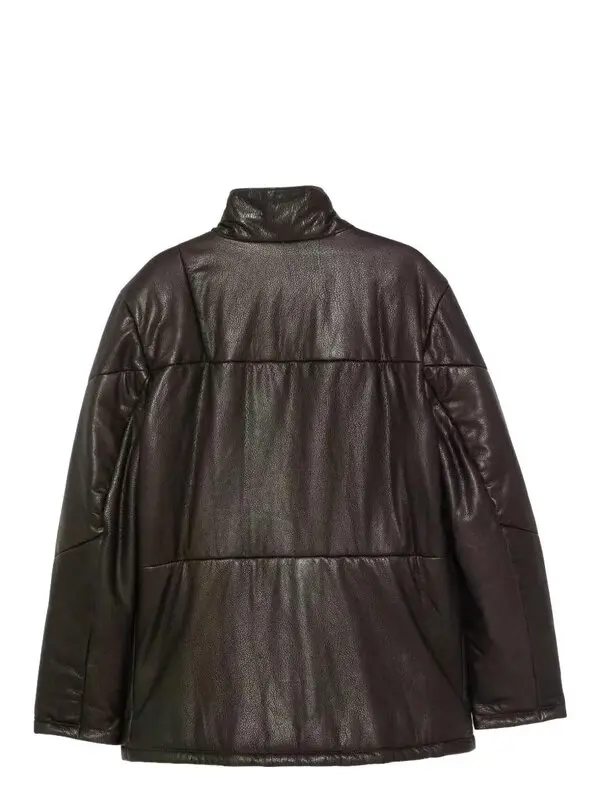 SERGIO MORETTI FIRENZE Leather Jacket - Brown
