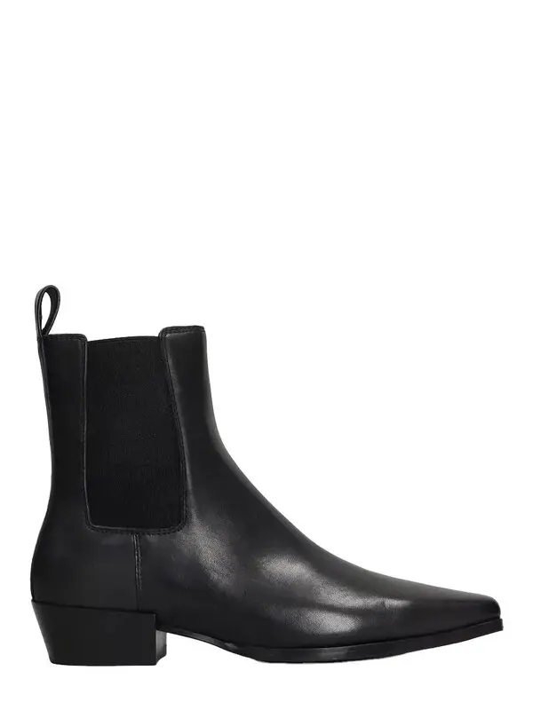 STRATEGIA SHOES Pointed-toe Ankle Boots - Black