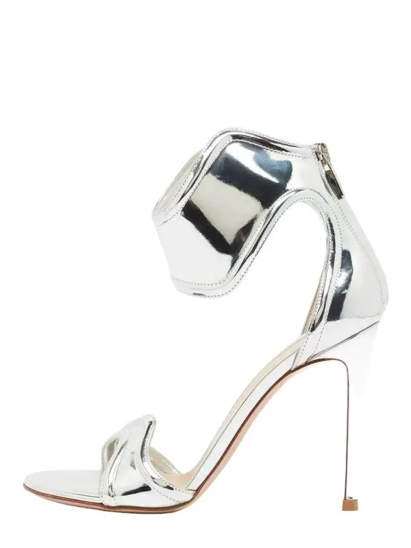 GIANVITO ROSSI Lucrezia Ankle-strap Sandals - Grey