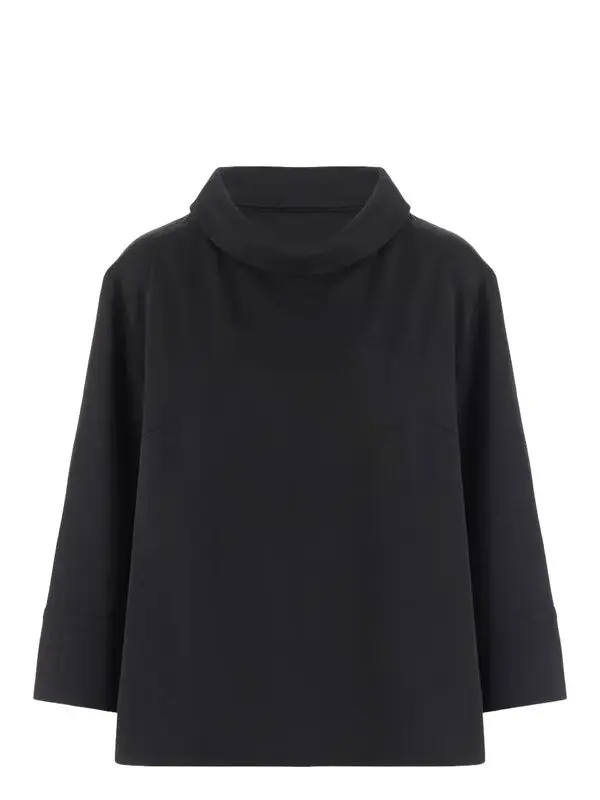 BY MALENE BIRGER High-neck Wide-sleeve Sweater - Black