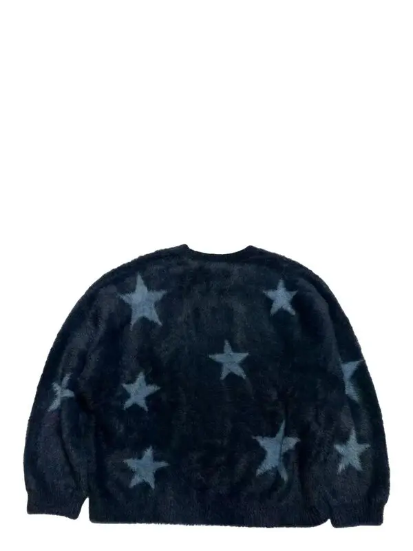 ONETEASPOON Star-motif Fluffy Sweater - Blue