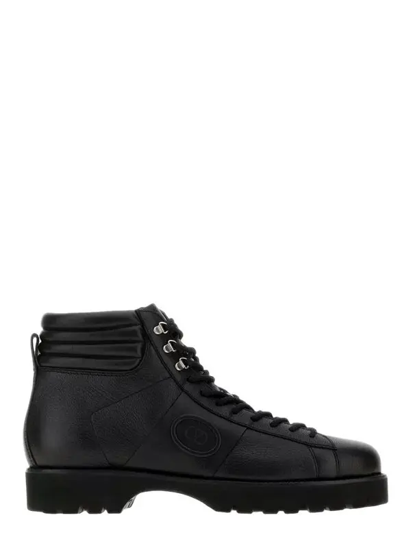 Valentino Garavani Vlogo Signature Leather Boots - Black