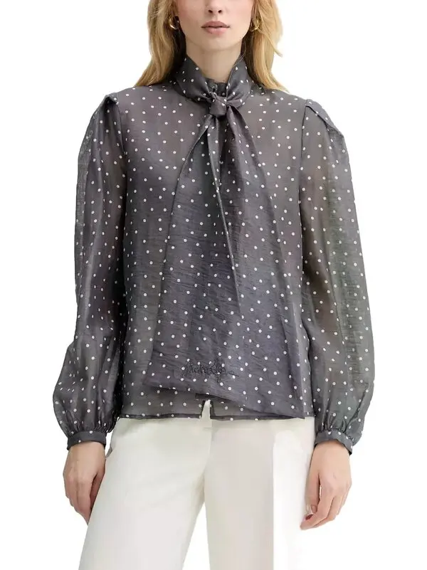 SILVIAN HEACH Polka-dot Blouse - Grey
