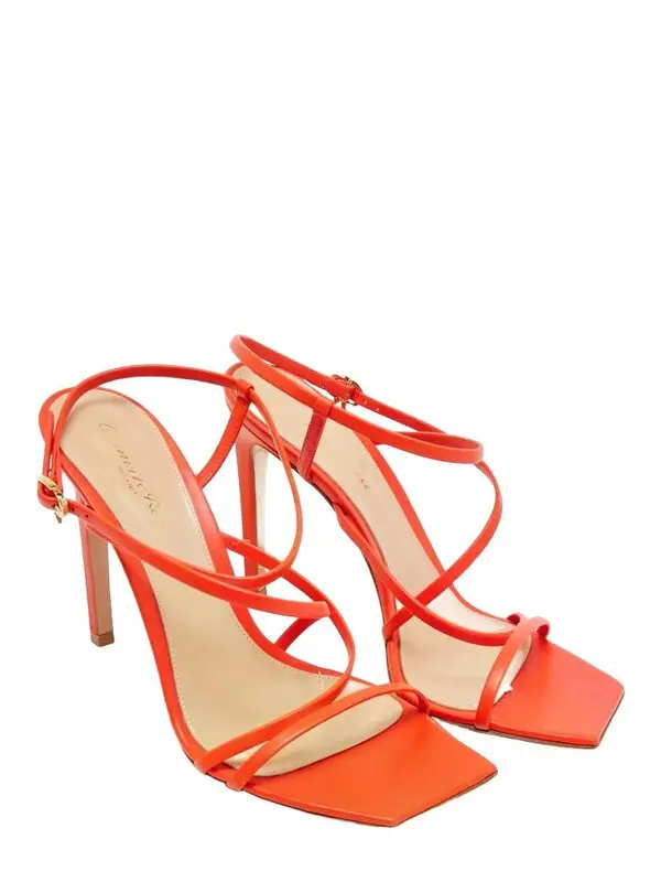 GIANVITO ROSSI Manilla Ankle Strap Sandals - Orange