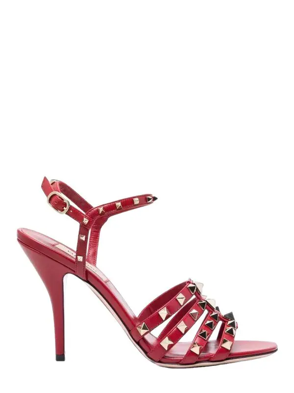 Valentino Garavani Rockstud Caged Sandals - Red