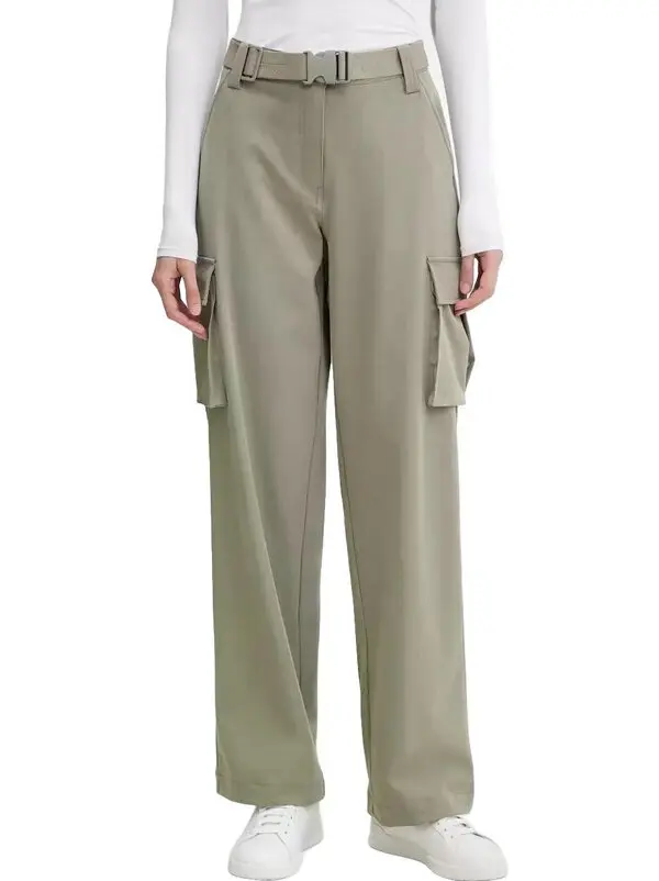 Guess Nylon Cargo Trousers - Green