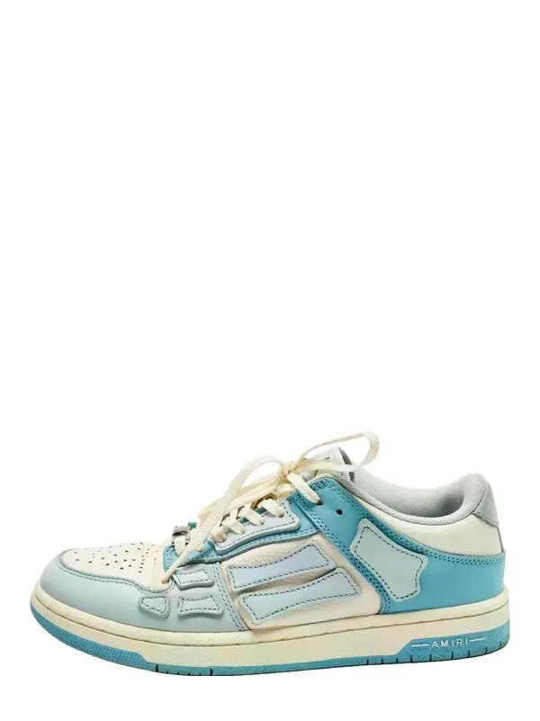 Amiri Skel Leather Sneakers - Blue